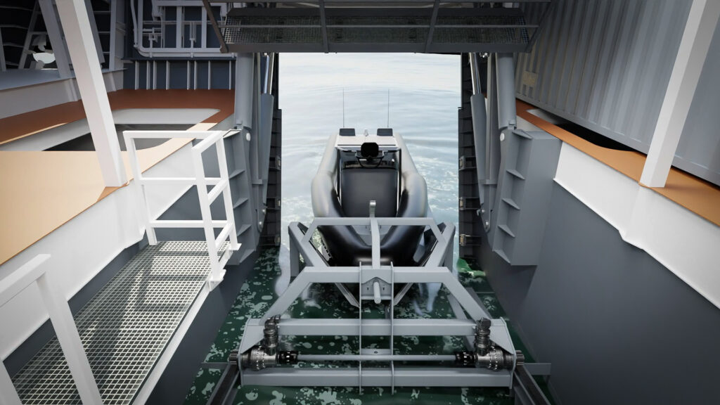 Stern door with Boat cradle – SH Defence